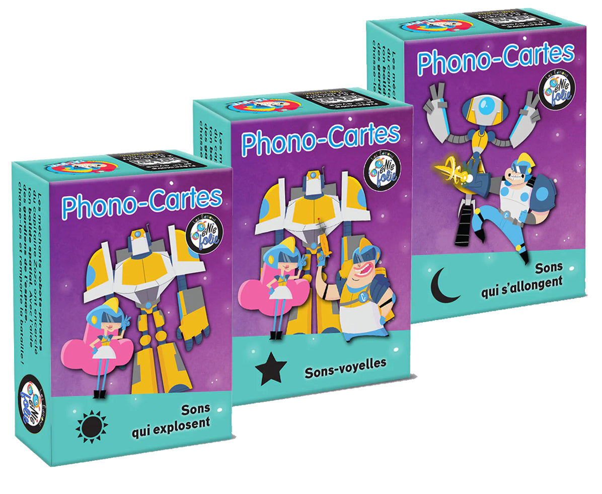 Phono-Cartes l'ensemble COMPLET (3 jeux) - Conscience phonologique ...