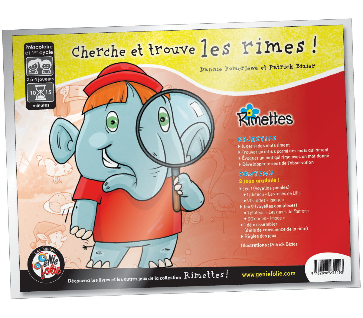 Cherche et trouve les rimes! – LES ÉDITIONS GÉNIE FOLIE